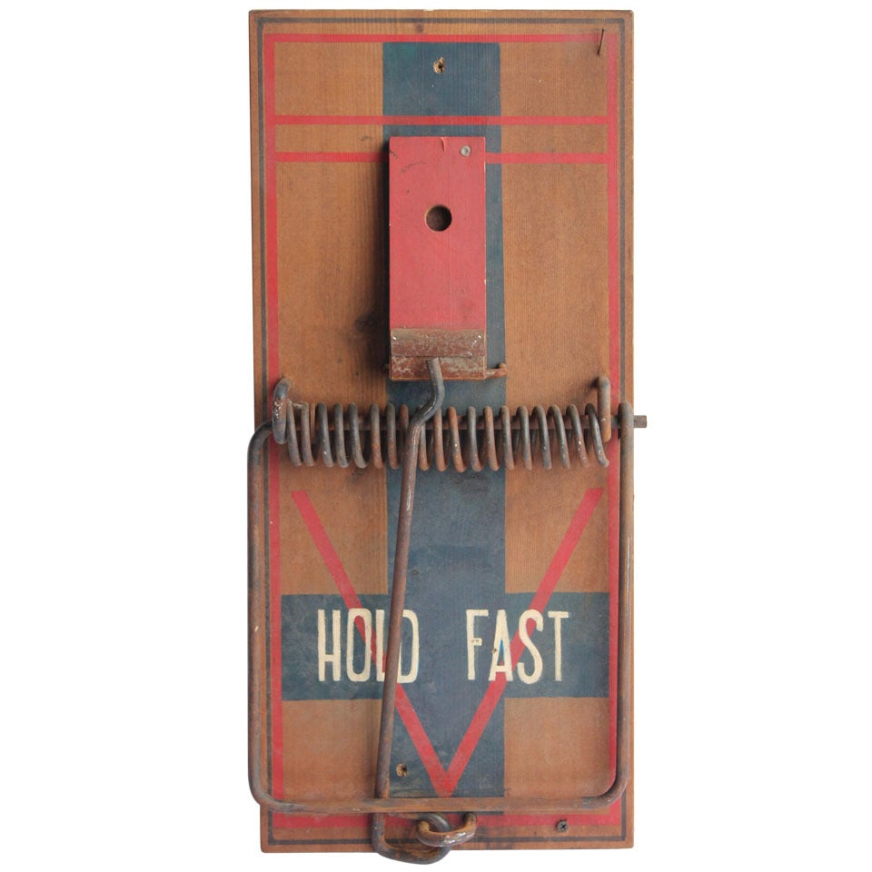 Giant Folk Art Mouse Trap at 1stDibs | handmade mouse trap