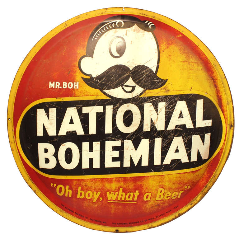 National Bohemian Beer Sign at 1stdibs