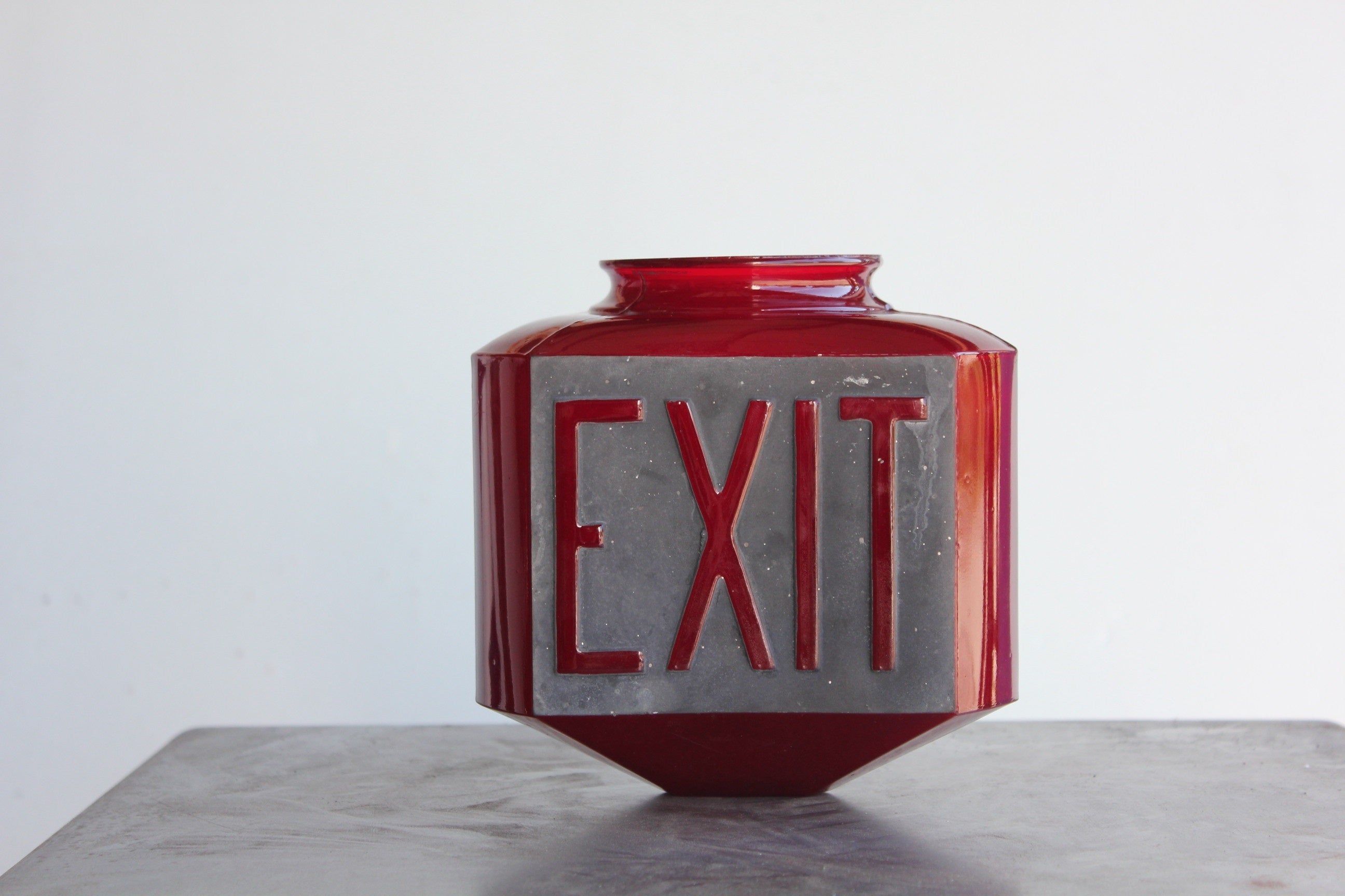 American Art Deco Three Sided Exit Globe at 1stDibs