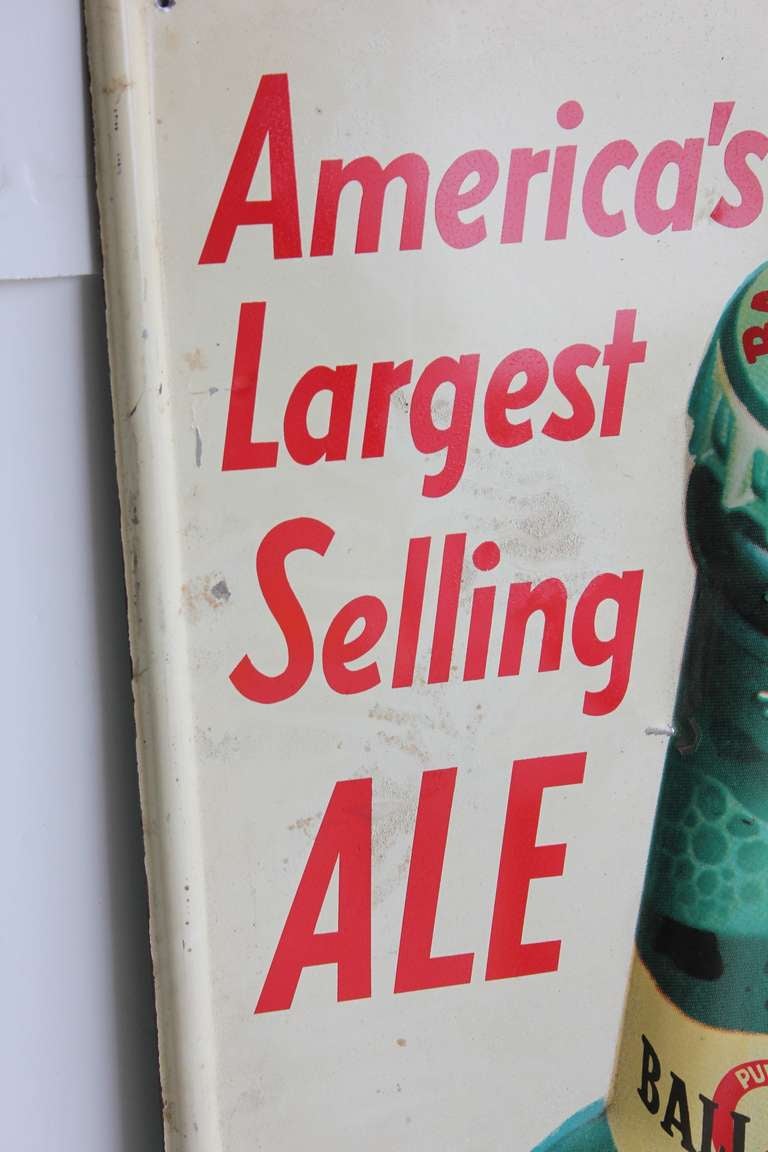 1950's Embossed Metal Ballantine's Beer Sign at 1stDibs | ballantine ...