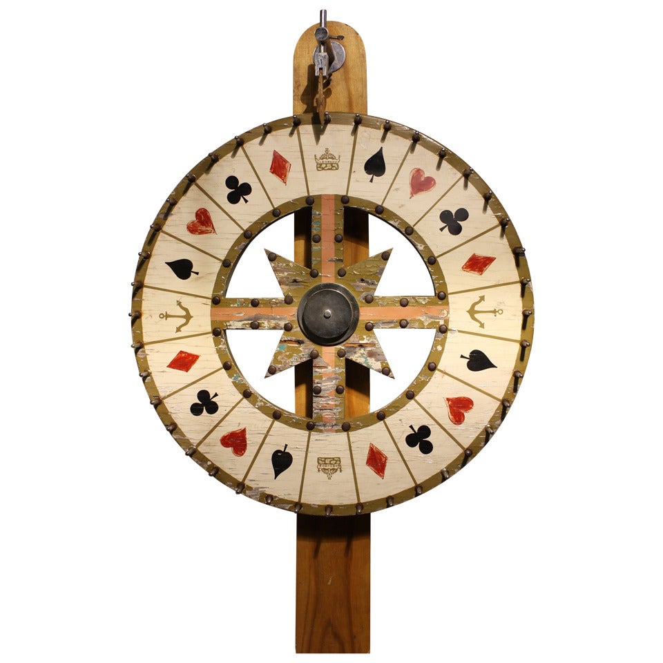 Vintage Game Wheel at 1stDibs