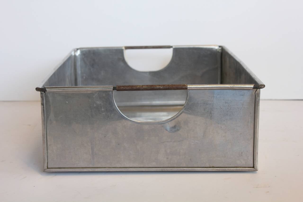 Vintage Industrial Metal Tray/Box, 3 available at 1stDibs