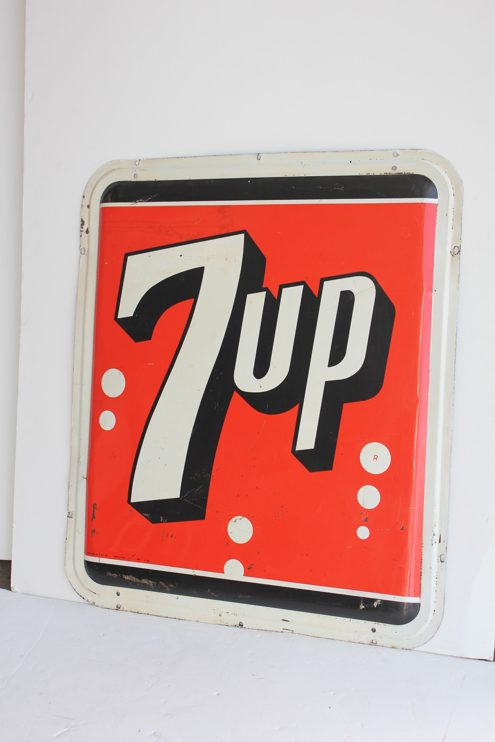 1950's Large Metal 7UP Sign at 1stDibs | vintage 7up sign, vintage 7 up ...