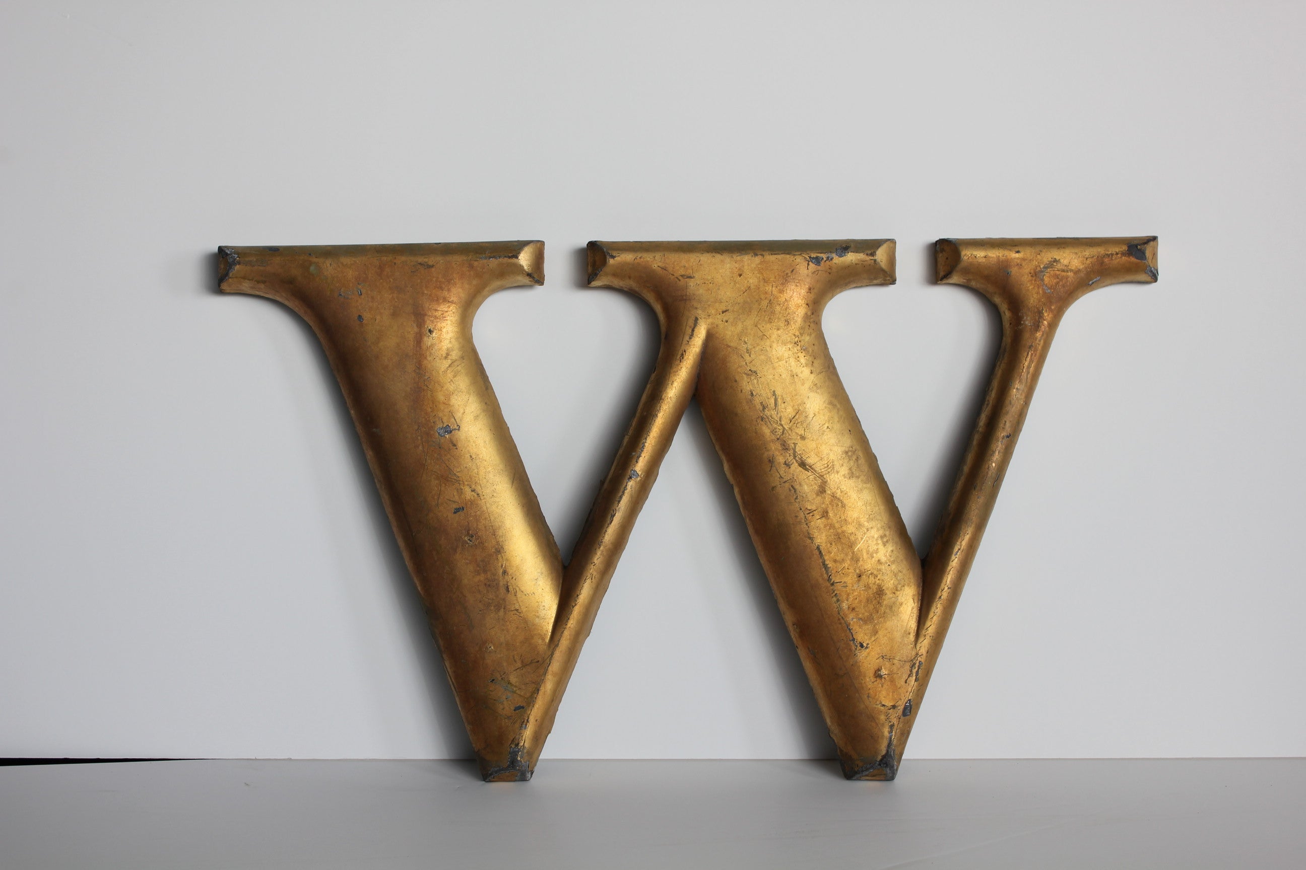 1920's Woolworth Metal Letter W/M For Sale at 1stDibs