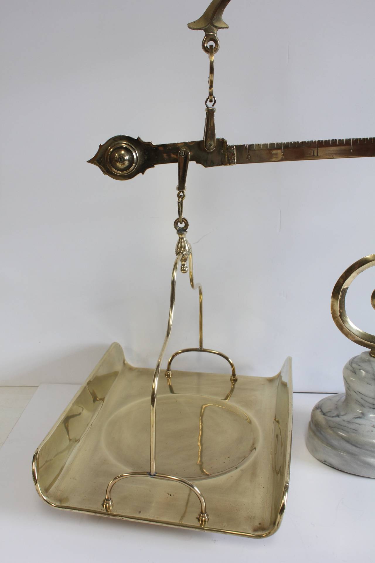 Vintage Italian Decorative Brass Baker's Scale For Sale at 1stDibs ...