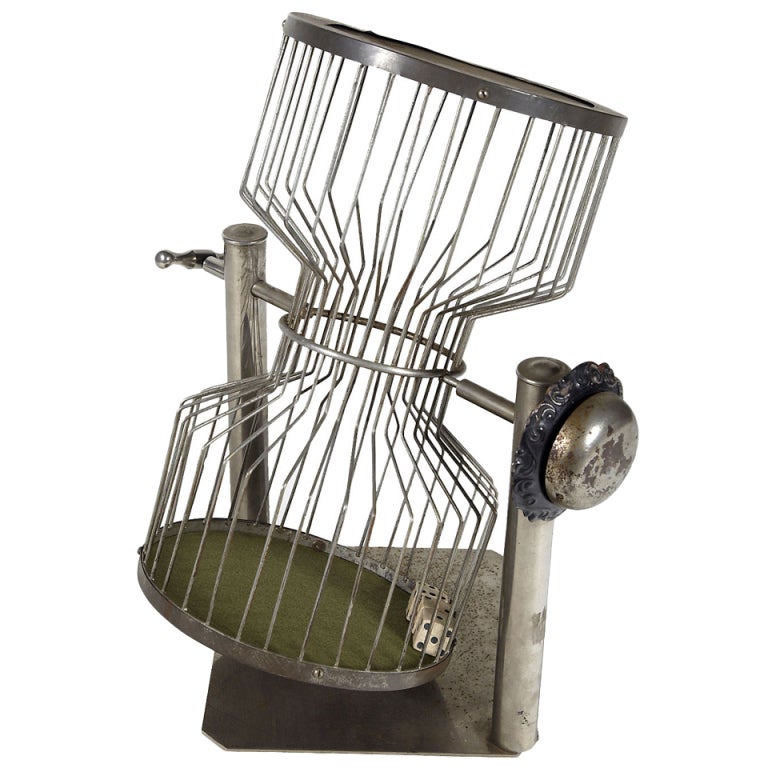 1930's ChromeTable Top Dice Cage For Sale at 1stDibs