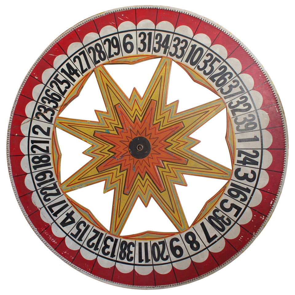 Giant Coney Island Amusement Park Game Wheel at 1stDibs