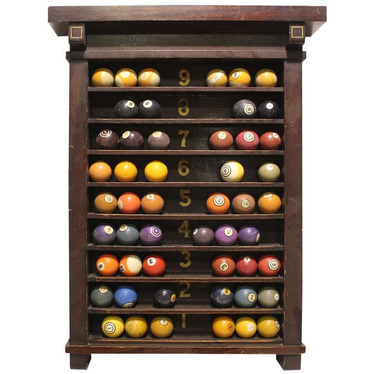 Antique Billiard Ball Rack at 1stDibs