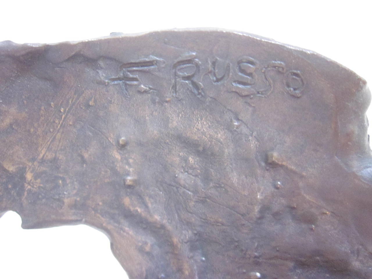 F. Russo Bronze Abstract Sculpture at 1stDibs