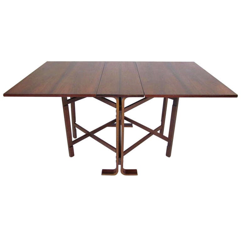 Rosewood Gateleg Dining Table at 1stDibs