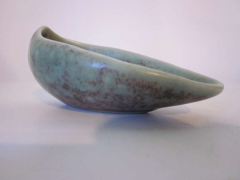 Danish Saxbo Pottery Bowl Designed By Erik Rahr For Sale at 1stDibs