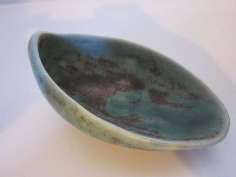 Danish Saxbo Pottery Bowl Designed By Erik Rahr For Sale at 1stDibs