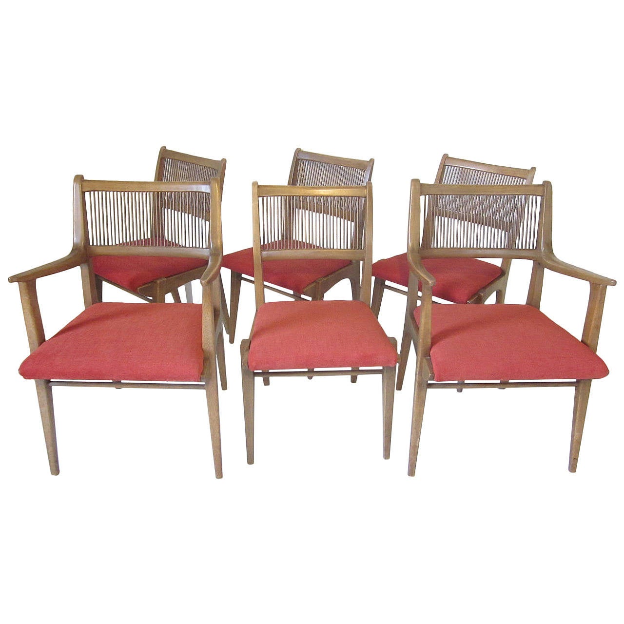 Drexel Dining Chairs Designed by John Van Koert at 1stDibs