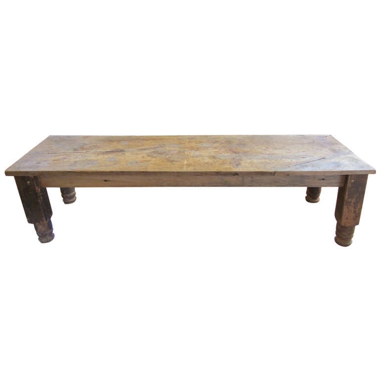 Antique Rustic Coffee Table For Sale at 1stDibs