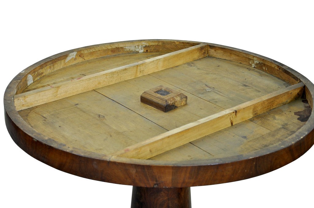 French Empire Period Round Table "Gueridon" in Mahogany and Marble at ...