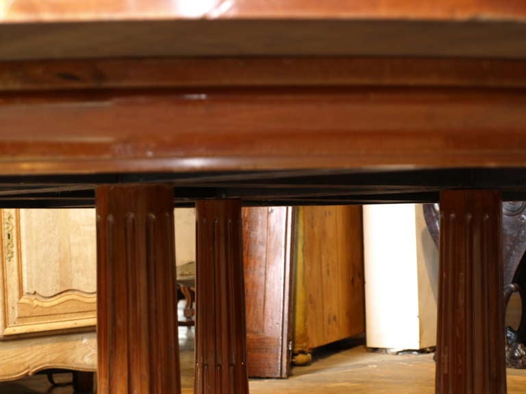 Antique Spanish Round Conference Table For Sale at 1stDibs