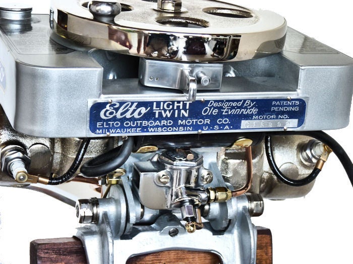 Early ELTO / EVINRUDE Light Rudder Twin Nautical Outboard Motor at ...