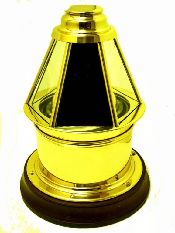 Polished Brass Nautical Skylight Compass Ships' Binnacle For Sale at ...