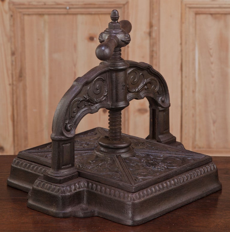 Antique Cast Iron Paper Press at 1stDibs | antique paper press, antique ...