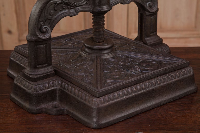 Antique Cast Iron Paper Press at 1stDibs | antique paper press, antique ...