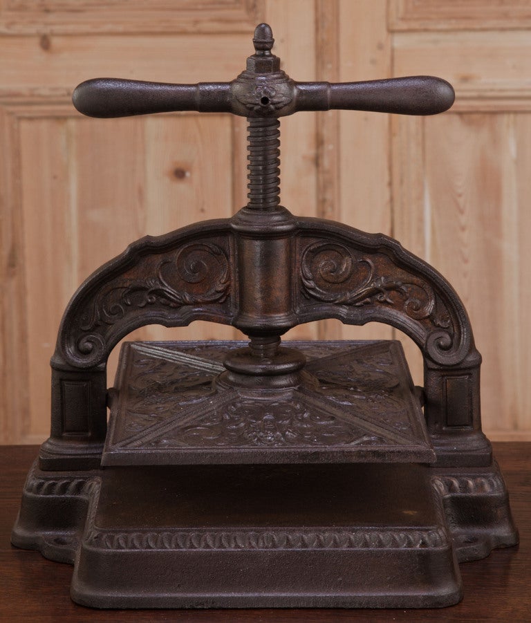 Antique Cast Iron Paper Press at 1stDibs | antique paper press, antique ...