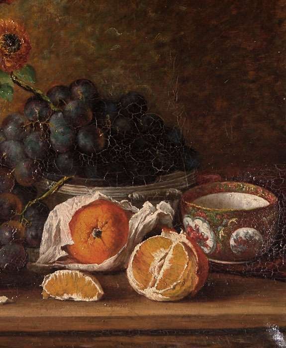 Antique Painting, Still Life oil on canvas by V. van Mierlo at 1stDibs