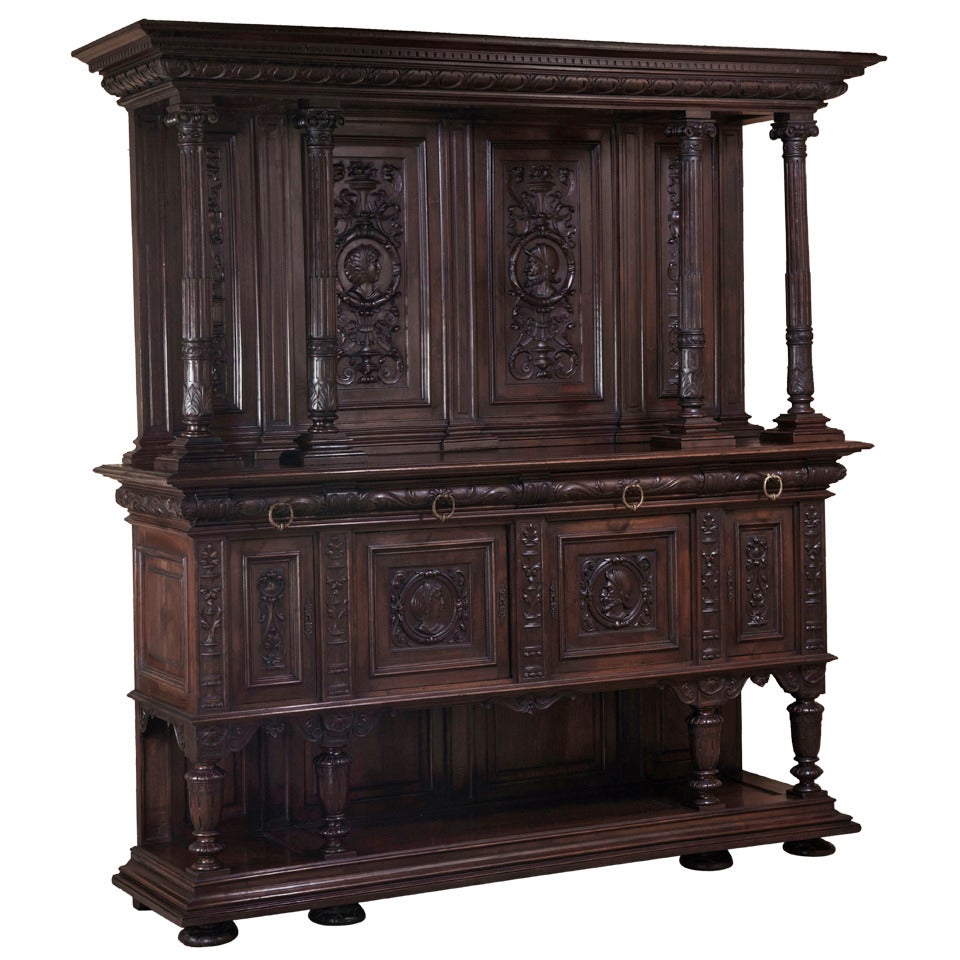 Antique Italian Renaissance Walnut Buffet at 1stDibs
