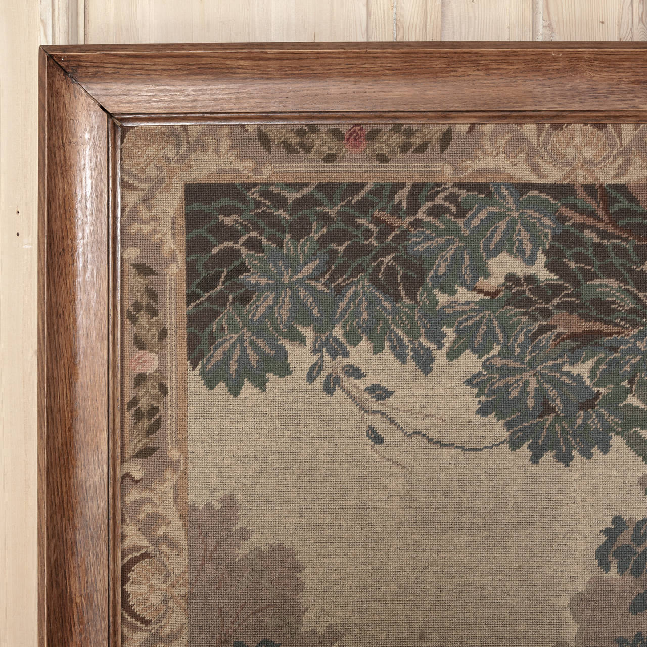 19th Century French Framed Needlepoint Tapestry at 1stDibs