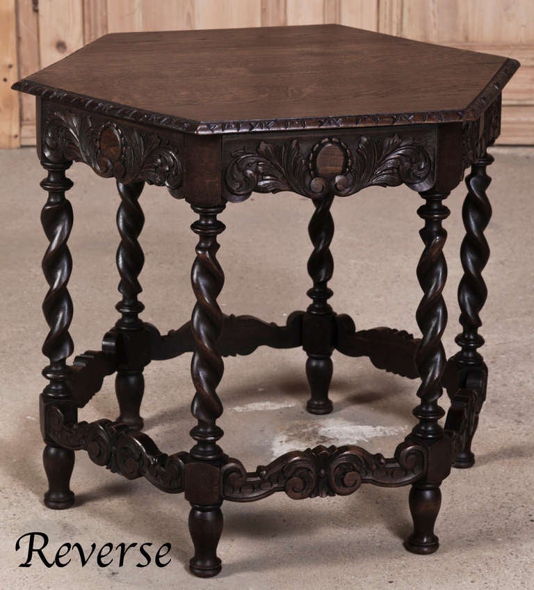 Antique Hexagonal Occasional Table at 1stDibs | antique hexagon table ...