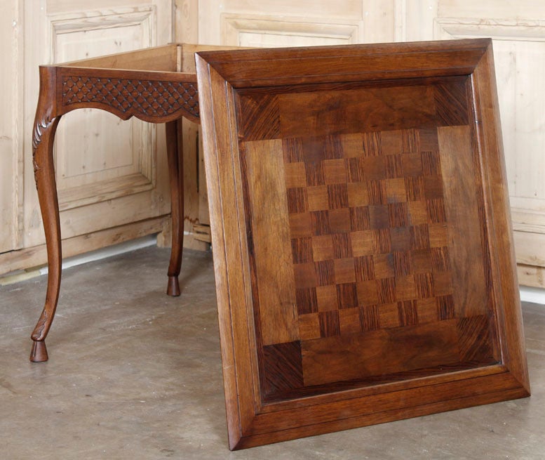Country French Flip Top Game Table at 1stDibs
