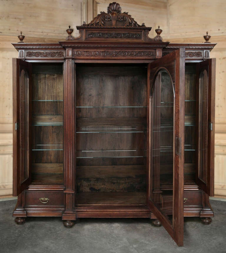 Antique Italian Renaissance Display Armoire at 1stDibs