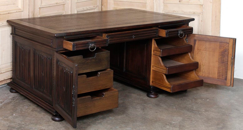 Vintage Gothic Executive Desk at 1stDibs