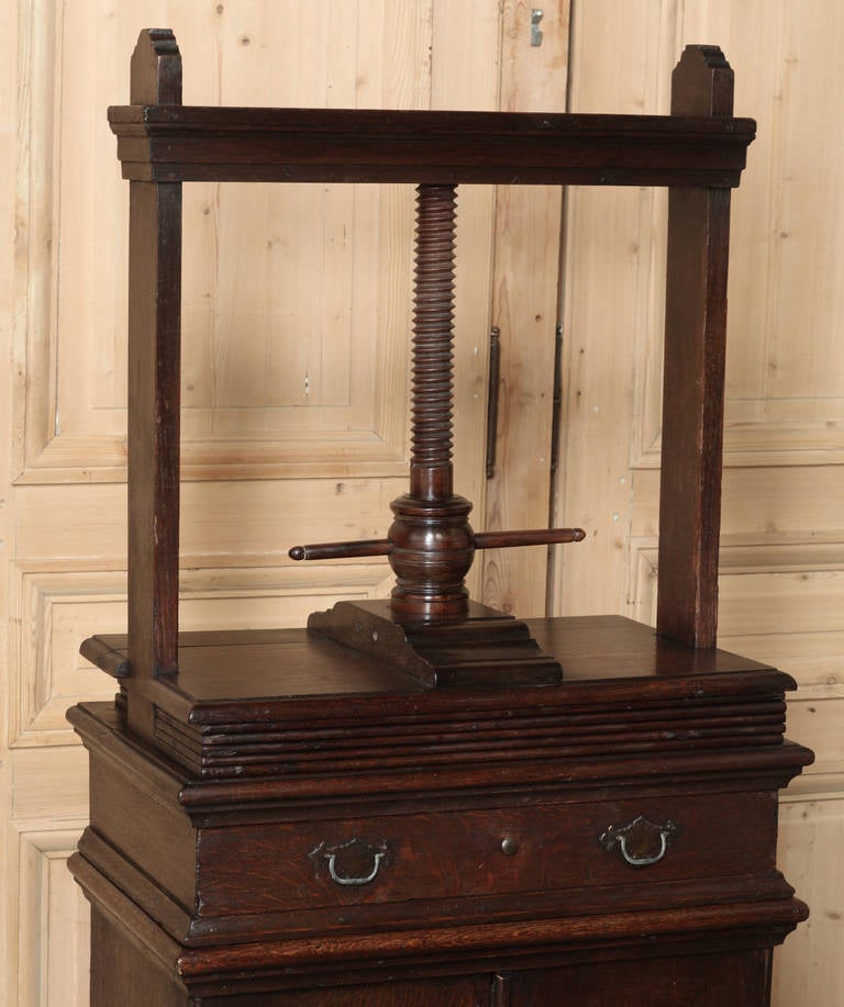 Antique Paper Press Cabinet at 1stDibs | old paper press