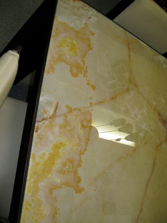 Amazing Custom Made Onyx Dining Table With Pull-outs at 1stDibs | onyx ...