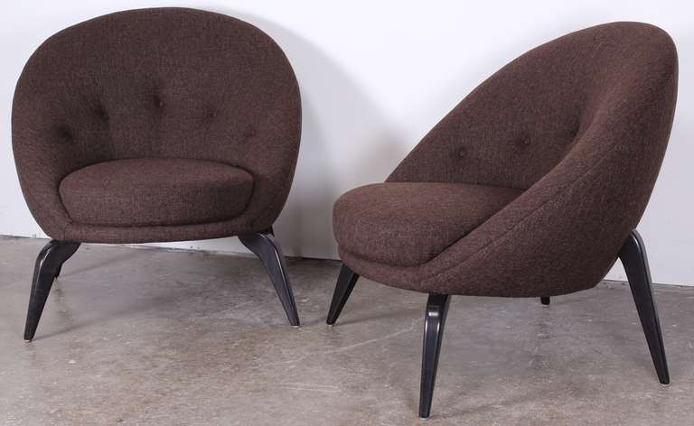 Pair of Spider Leg Chairs in the Style of Jean Royère, 1950 at 1stDibs ...
