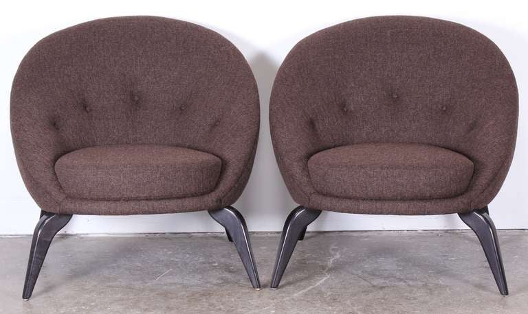 Pair of Spider Leg Chairs in the Style of Jean Royère, 1950 at 1stDibs ...