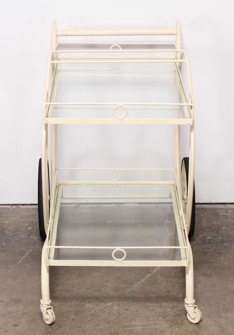 Wrought Iron Tea Cart by Salterini at 1stDibs | wrought iron serving ...