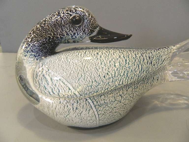 Pair Venetian Glass Ducks at 1stDibs