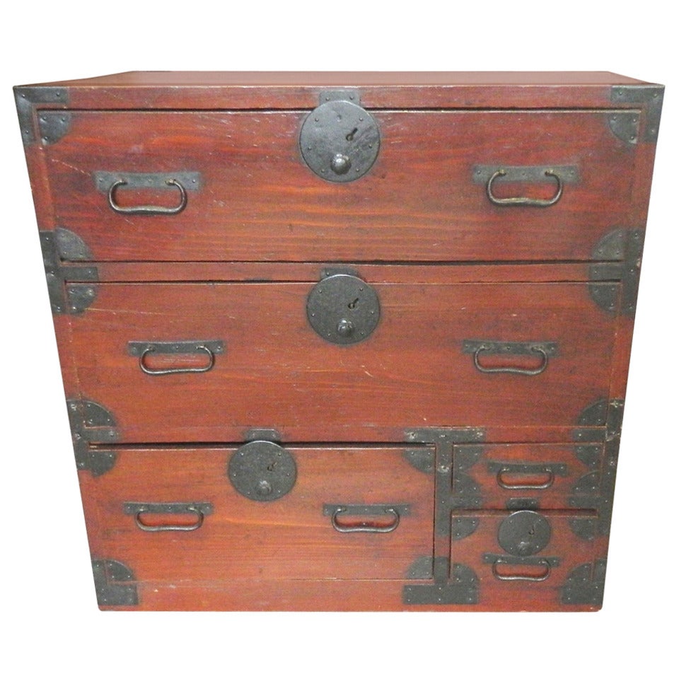 Small Antique Japanese Tansu at 1stDibs