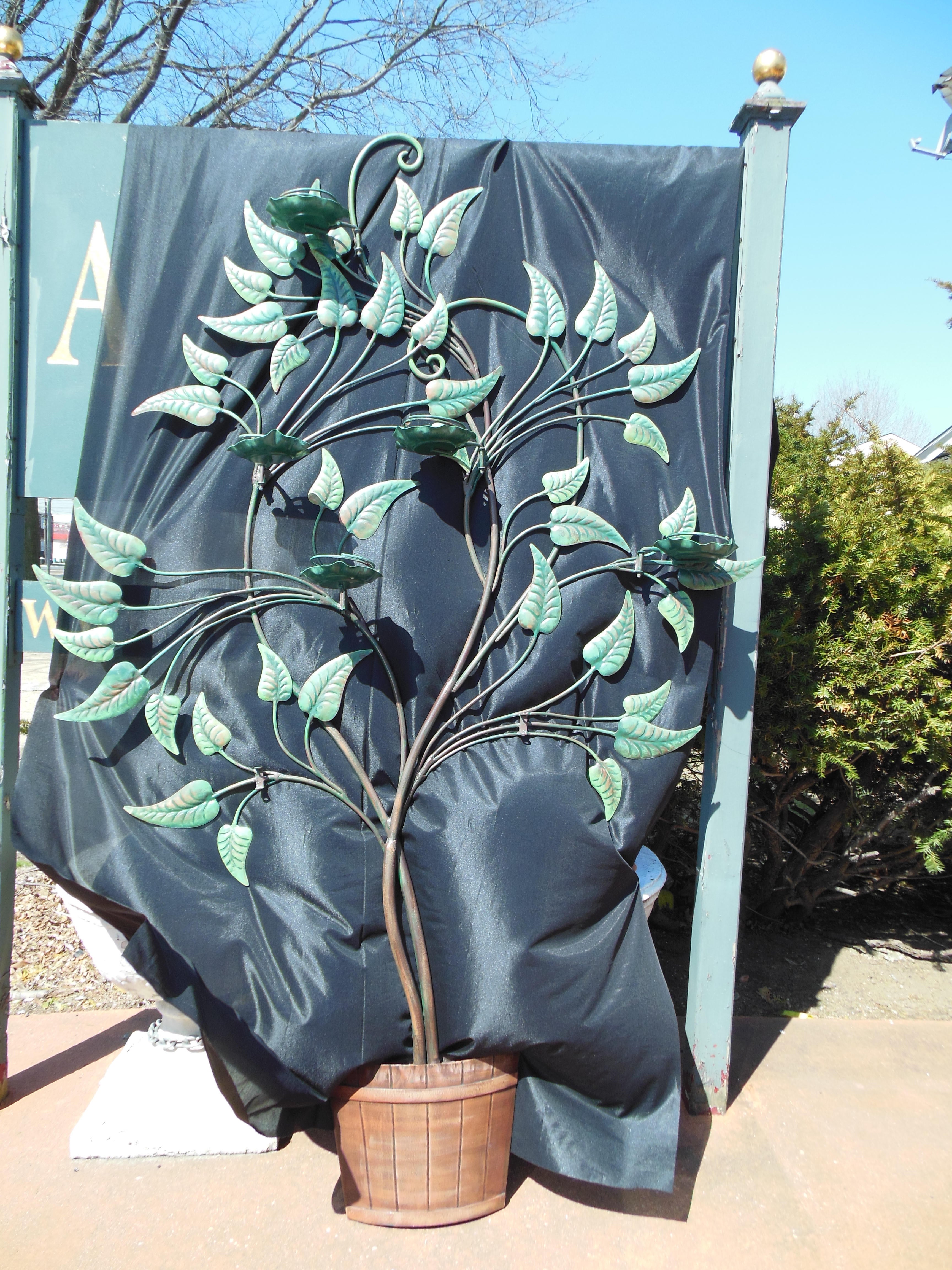 Vintage Salterini Wrought Iron Tree at 1stDibs