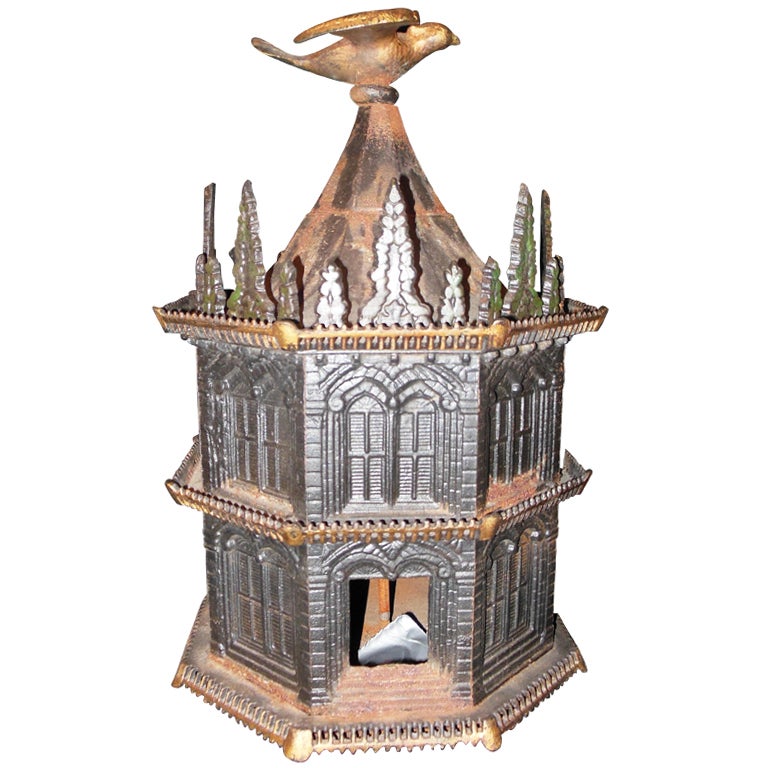 Birdhouse, Gothic Cast Iron Octagonal by Miller Iron Co. at 1stDibs ...