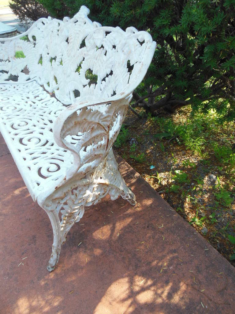 Cast Iron Fern Garden Bench at 1stDibs | cast iron benches, victorian ...