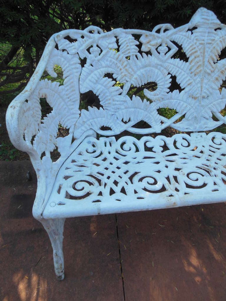 Cast Iron Fern Garden Bench at 1stDibs | cast iron benches, victorian ...