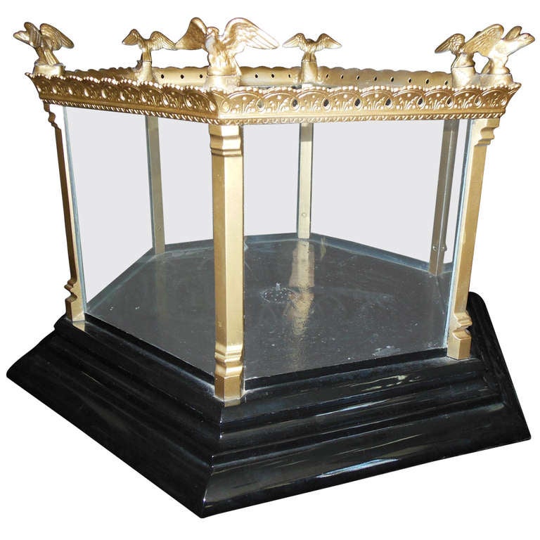 Vintage Hexagonal Fish Tank For Sale at 1stDibs | vintage aquarium for ...