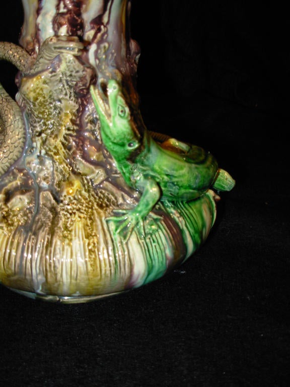 Palissy Ware Figural Vase at 1stDibs