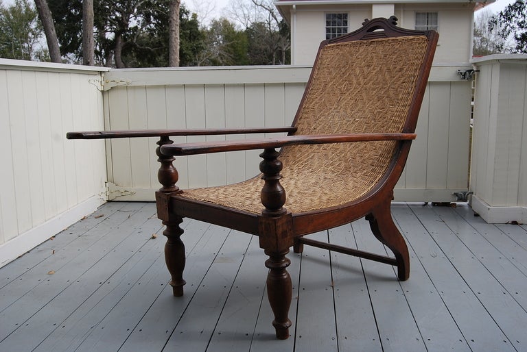 Lovely British Colonial Planter's/Plantation Chair at 1stDibs