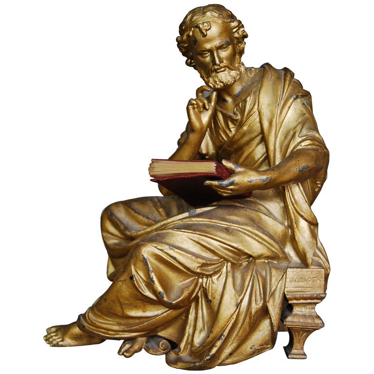 Sitting Philosopher by T. Doriot at 1stDibs