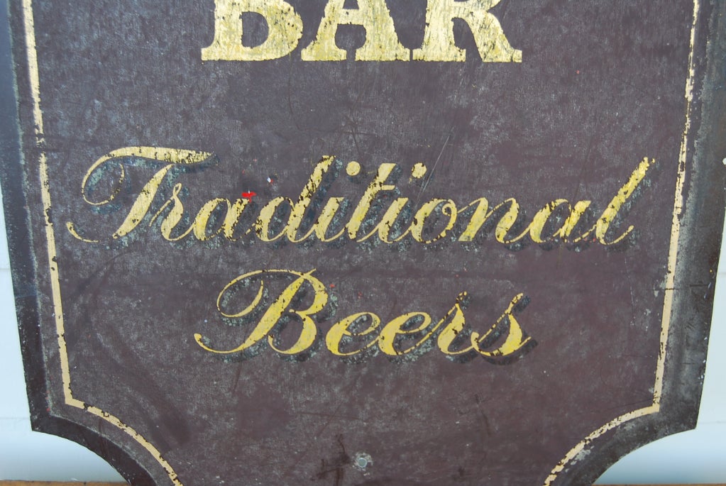 Vintage Saloon and Bar Pub Sign at 1stDibs