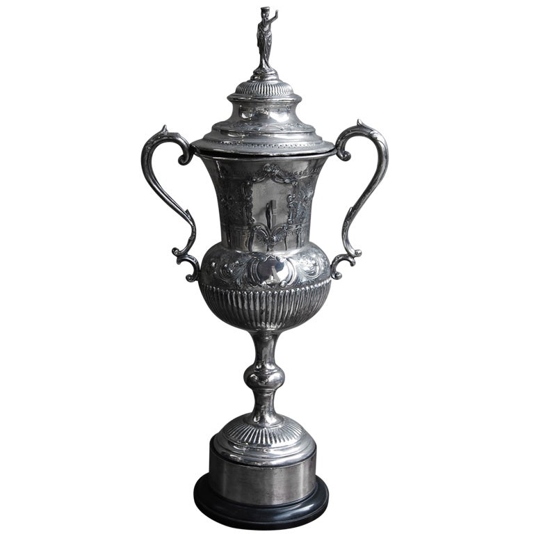 Magnificent Large Trophy With Lid at 1stDibs