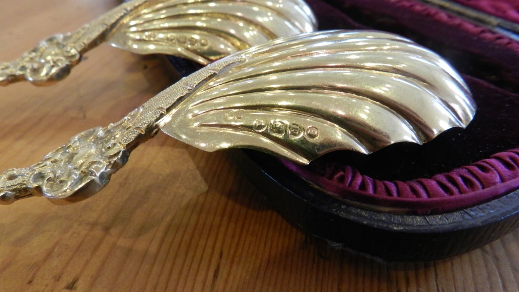 Sterling Silver Serving Spoons by Charles Rawlings at 1stDibs
